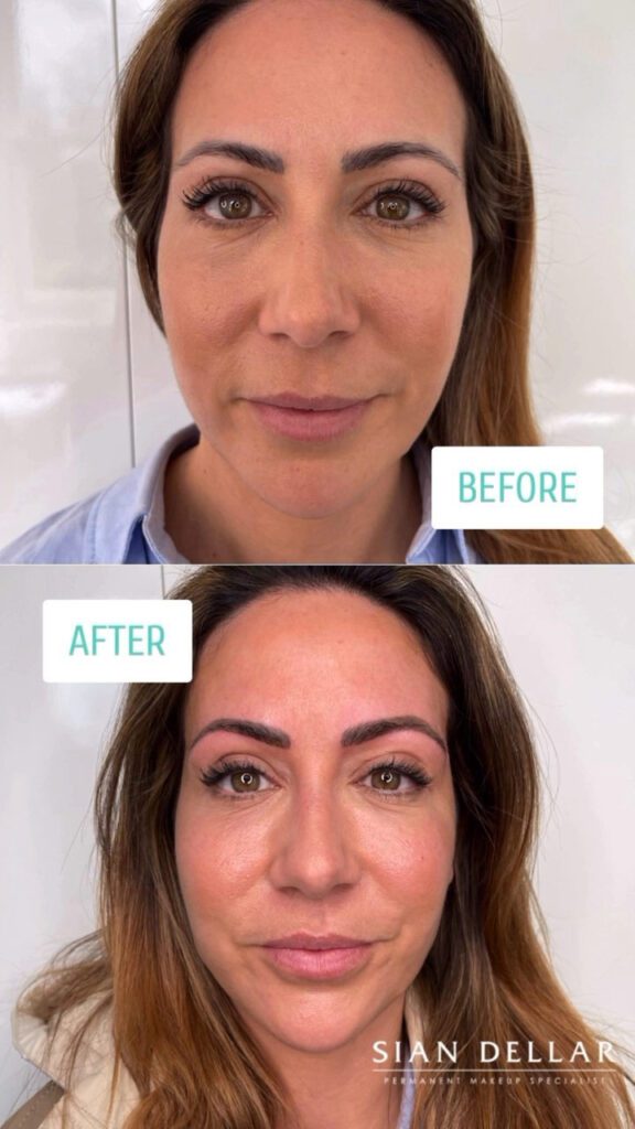 Microblading soft arches highlights - Sian Dellar