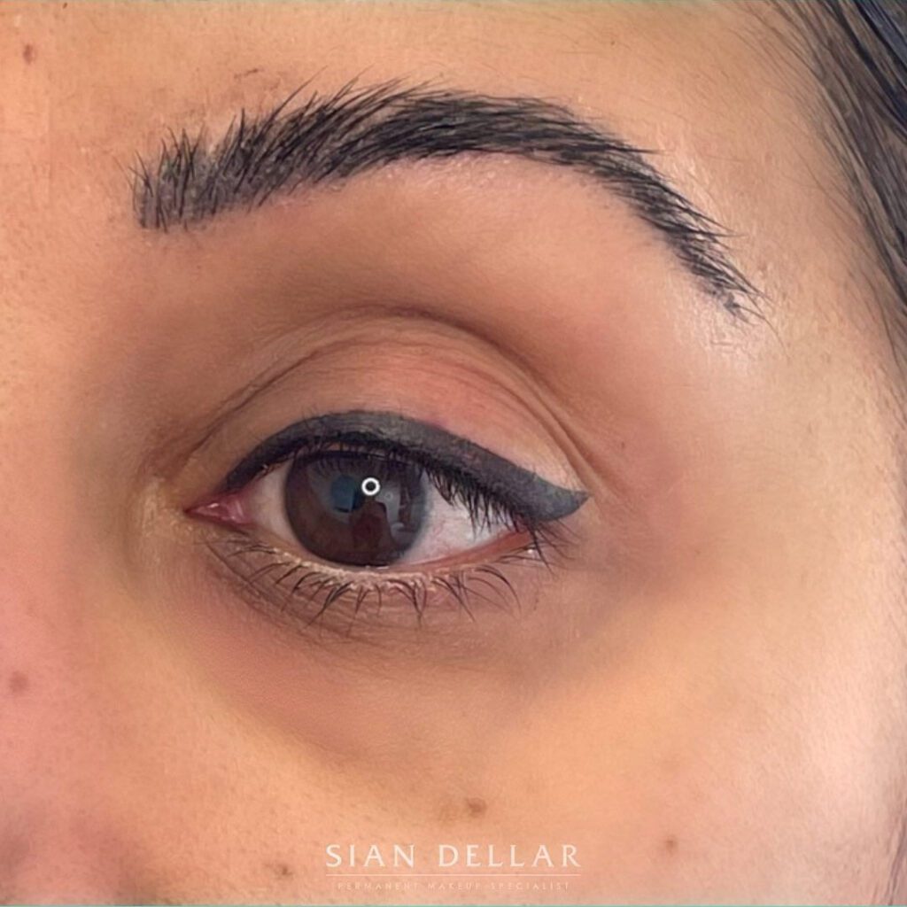 Thicker winged permanent eyeliner - Sian Dellar