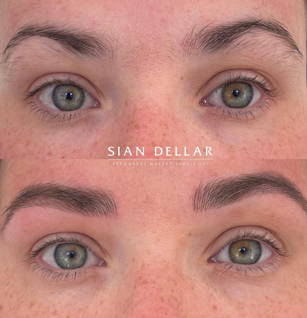 Naturally thicker looking brows with combination brows - Sian Dellar Naturally thicker looking brows with combination brows - Sian Dellar